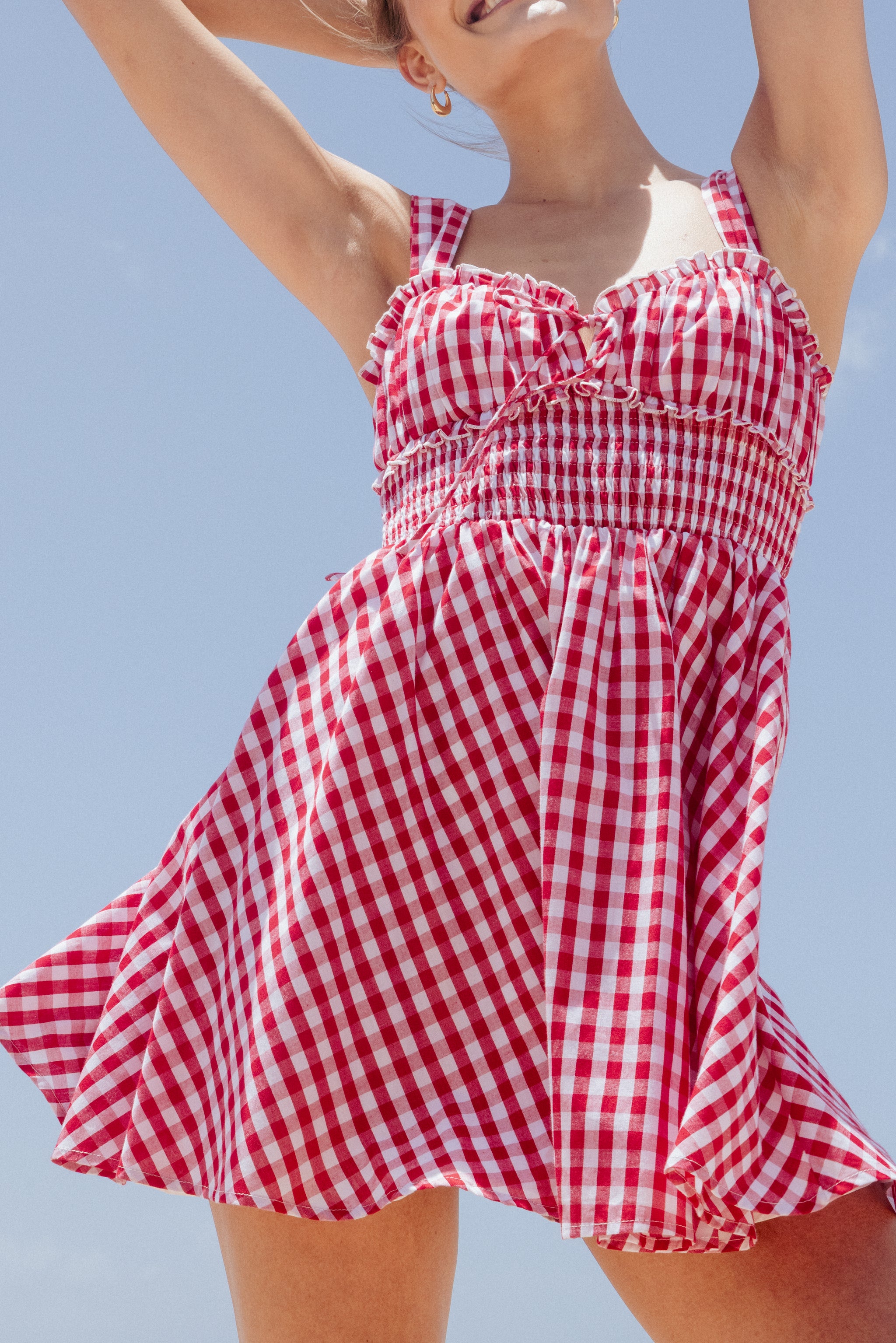 Naima Mini Dress - Red Gingham