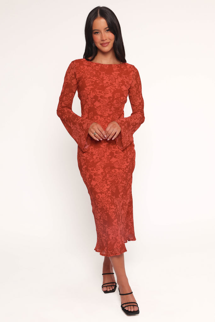Talitha Maxi Dress - Red Roses - Petal & Pup