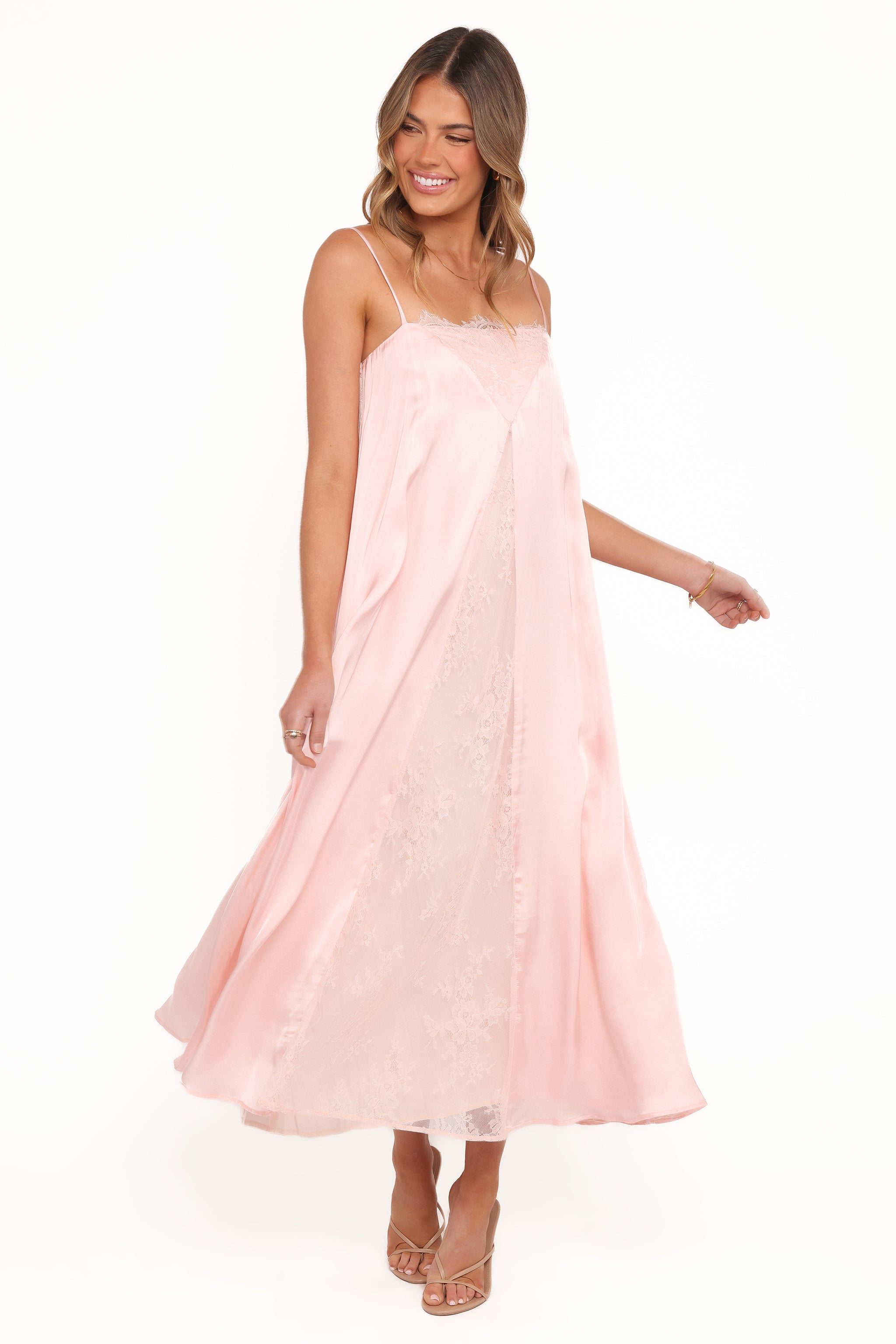 Halsey Midi Dress - Pink | Petal & Pup