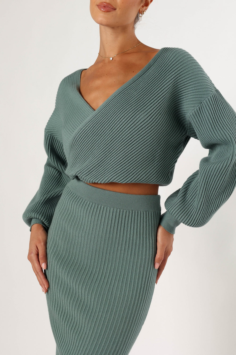 Rachel Knitted Set - Green - Petal & Pup