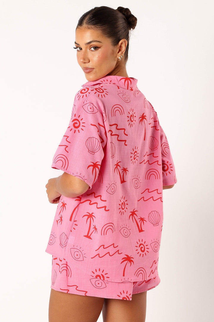 Tally Short Set - Pink Red - Petal & Pup