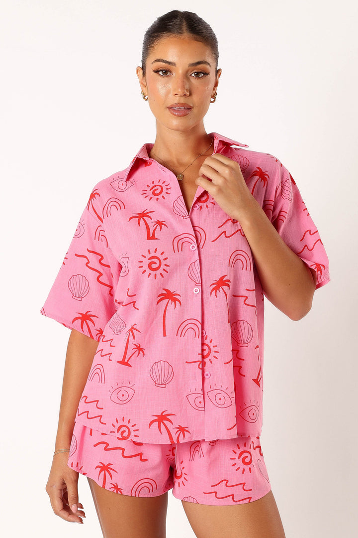 Tally Short Set - Pink Red - Petal & Pup