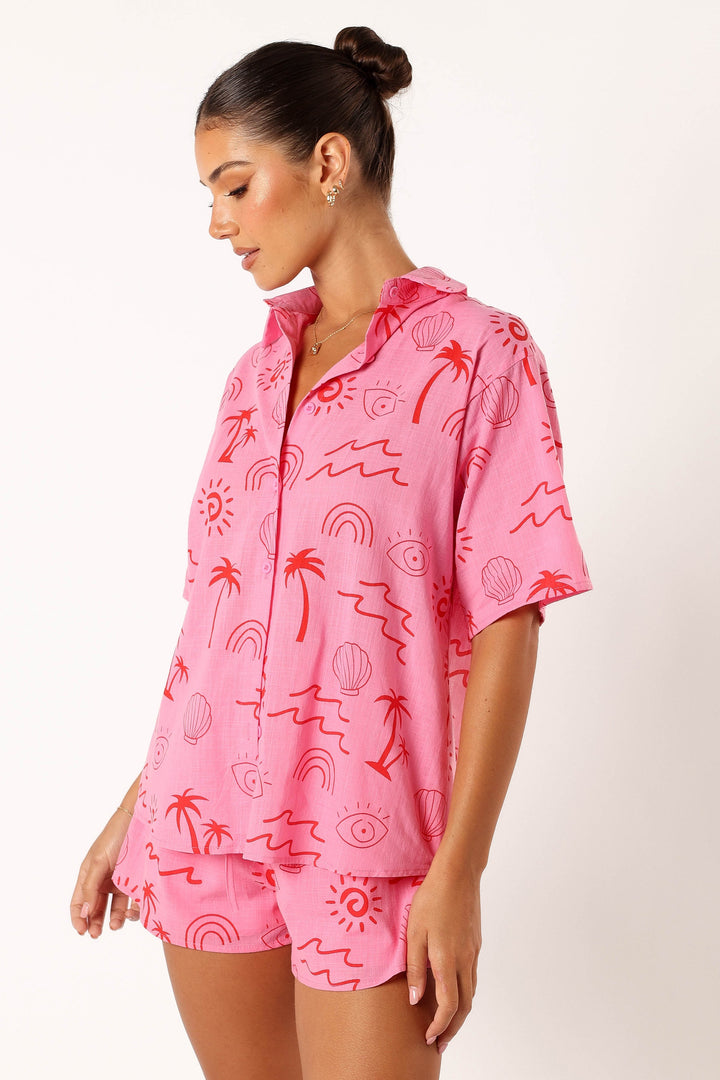 Tally Short Set - Pink Red - Petal & Pup