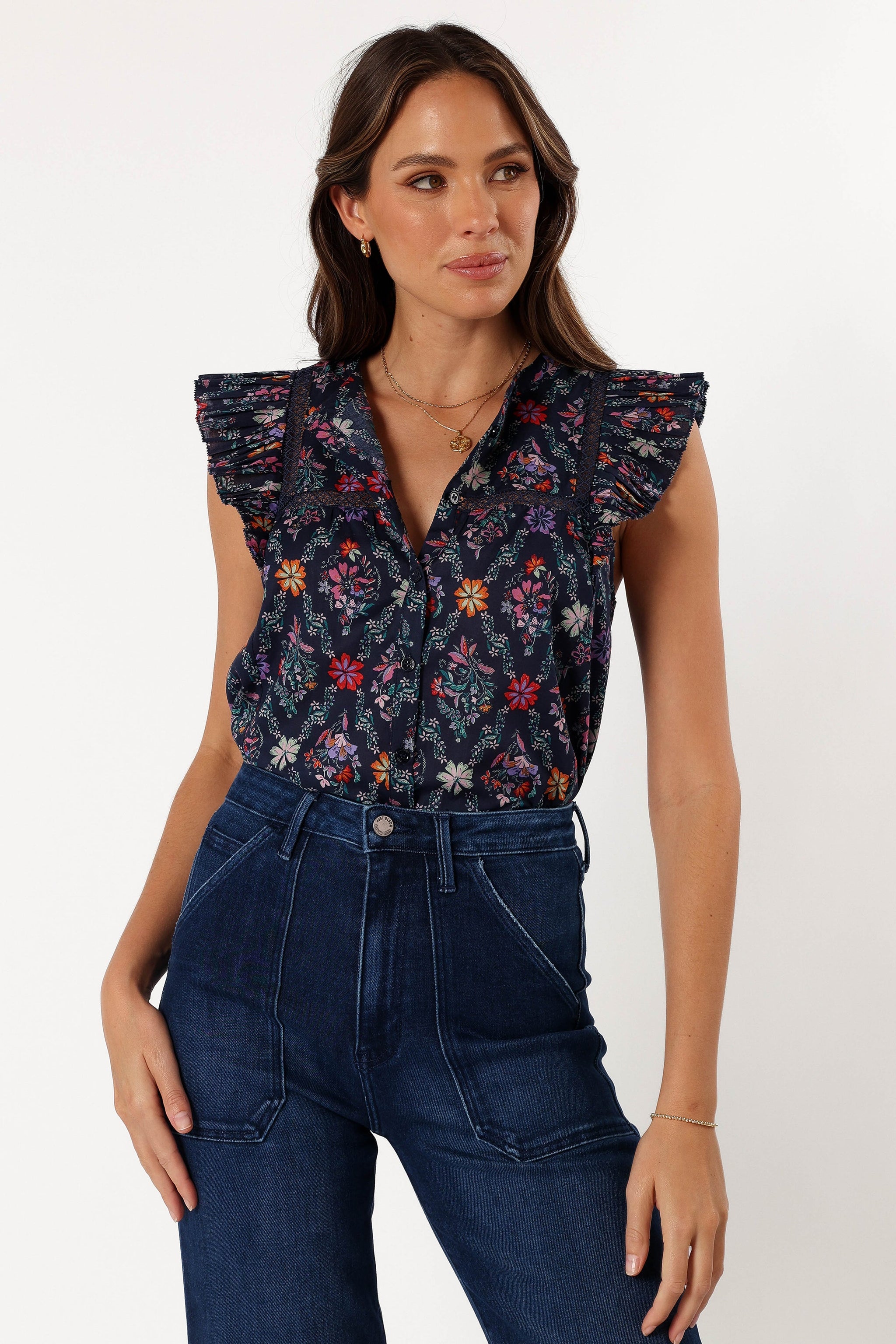 Joelle Top - Navy | Petal & Pup