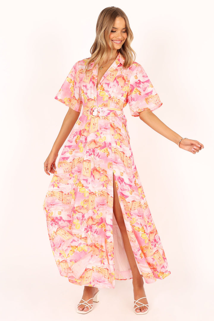 Arianna Maxi Dress - Pink Scenic - Petal & Pup